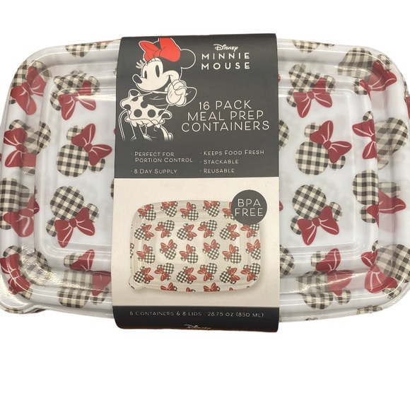 Disney | Kitchen | New 6 Meal Prep Containers Minnie Mouse | Poshmark